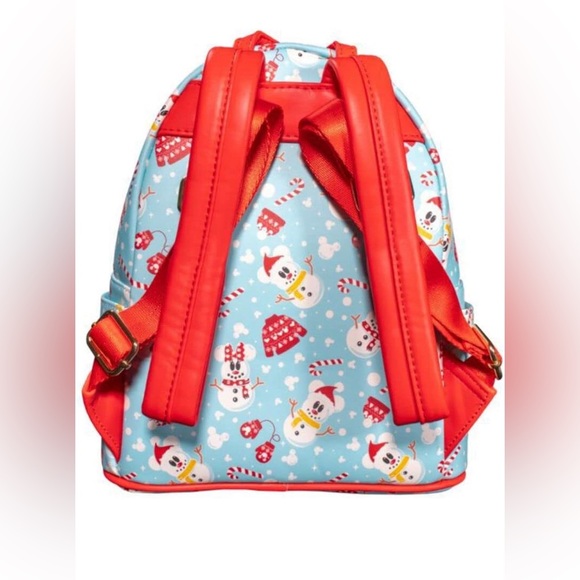 Loungefly | Bags | Loungefly Disney Christmas Mickey And Minnie Snowman ...